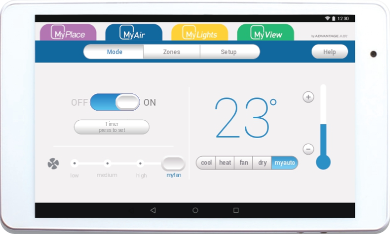 MyAir, MyPlaceIQ Zoning Solution | Air Conditioning Zoning Solution